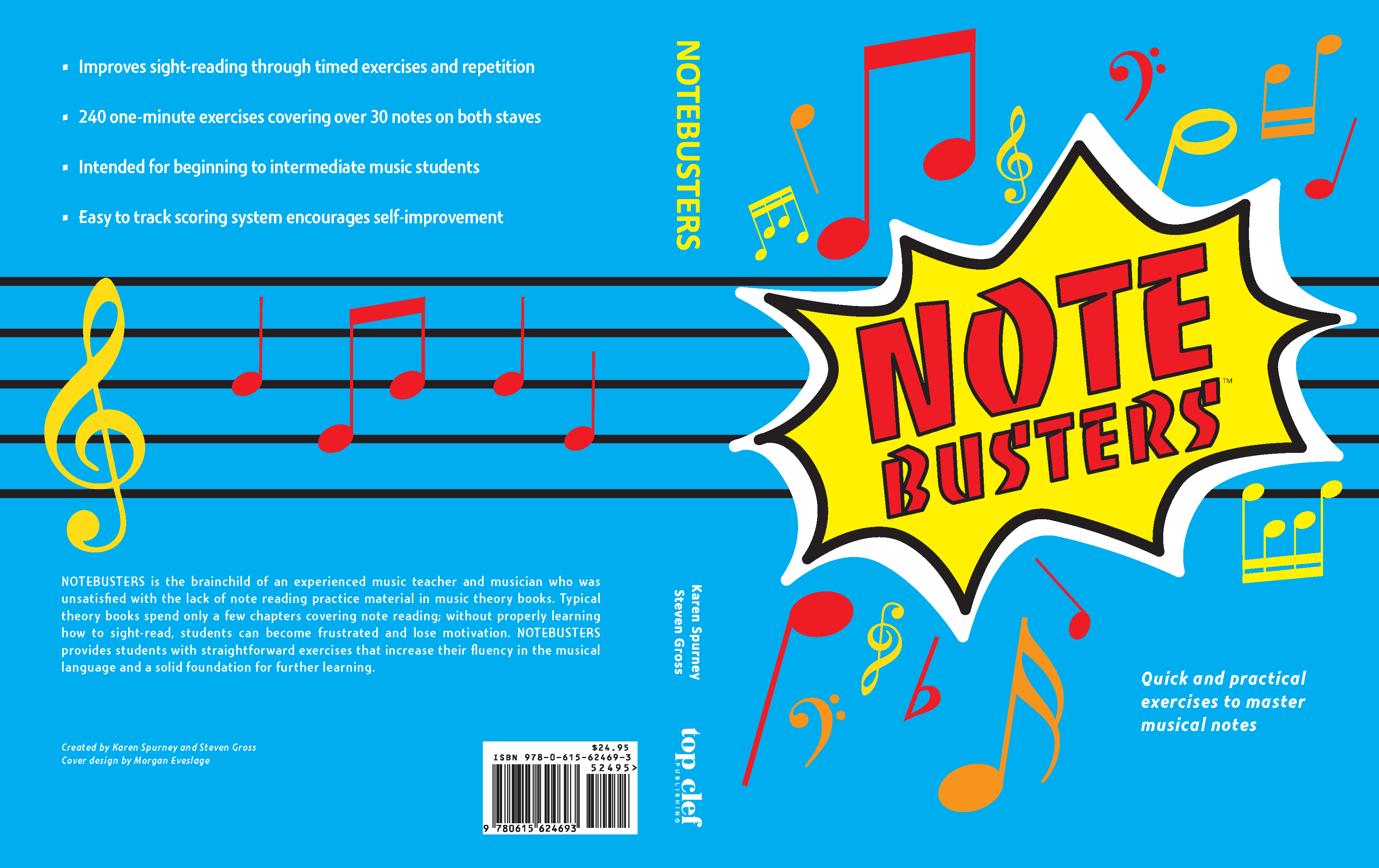 NOTEBUSTERS note-reading music workbook
