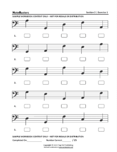 Sight-Reading Sheet Music Exercises From Notebusters, Section 2