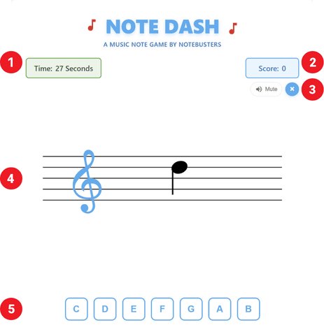 Learn Music Notes with a Free Game – Treble & Bass Practice